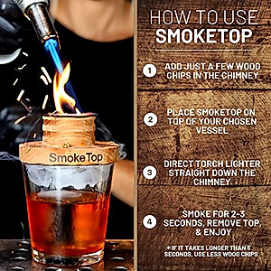 SmokeTop Kit and Cherry, Hickory, Maple, and Oak Wood Chips