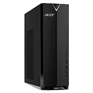 Acer Aspire XC-830-UA91 Desktop | Intel Celeron J4125 Quad-Core Processor (Up to 2.7GHz) | 8GB 2400MHz DDR4 | 256GB NVMe M.2 SSD | 8X DVD | Wi-Fi 5 | Bluetooth 4.2 LE | Windows 10 Home