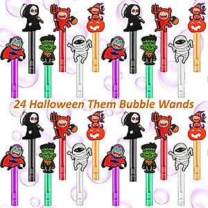 ONBKYGF 24PCS Halloween Party Favors for Kids Goodie Trick Or Treat Bag Fillers Pinata Gifts, Halloween Bubble for Halloween Treats School Classroom Rewards Gifts