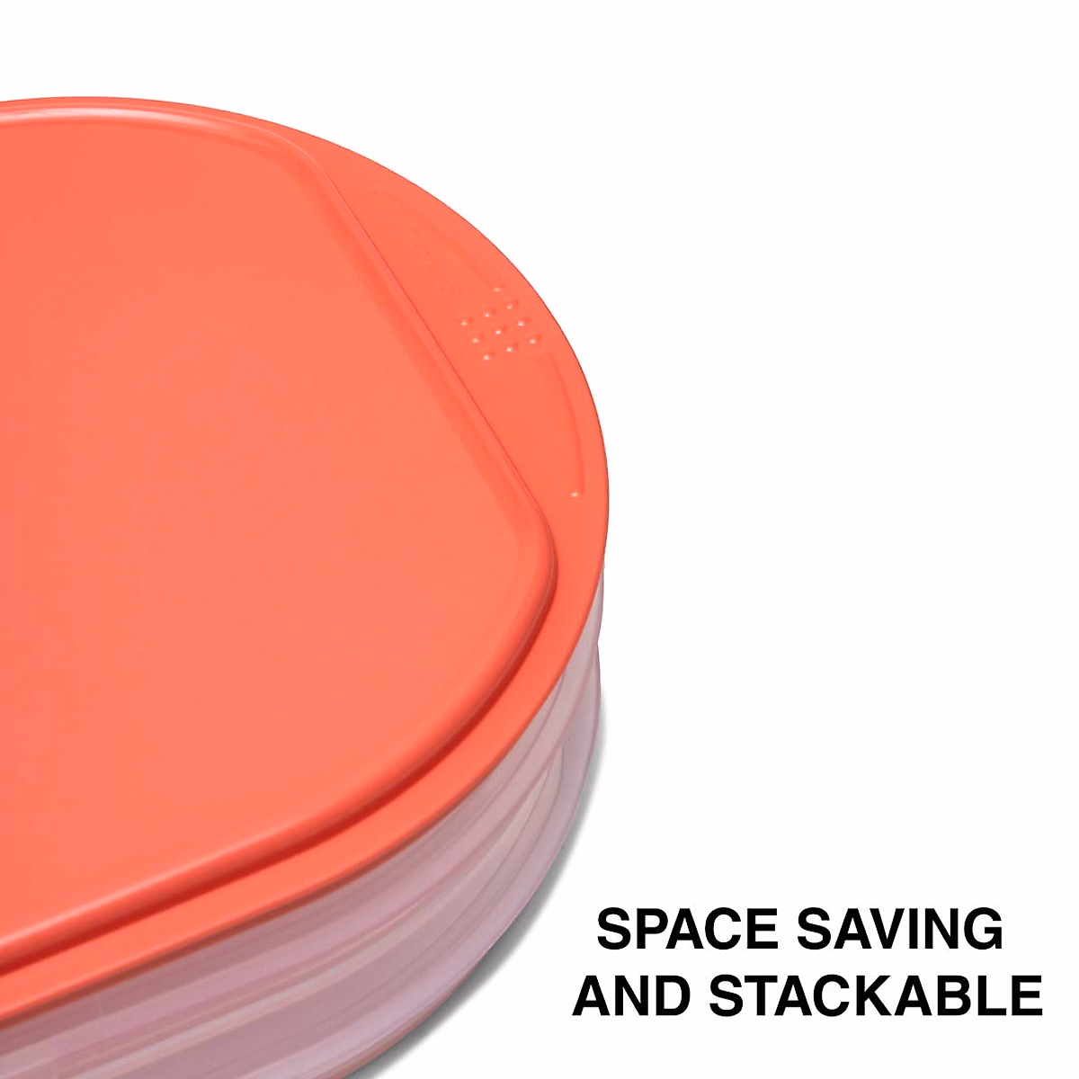 Tupperware Fridge Stackable Low 1pc - Pink, Modern Functional, 450ml