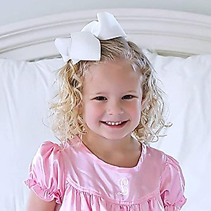 Oaoleer 30 Colors 6 Inch Hair Bows Clips Grosgrain Ribbon Bows Hair Alligator Clips Hair Barrettes Hair Accessories for Girls Toddler Infants Kids Teens Children