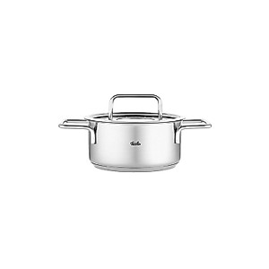 Fissler Pure Collection Stainless Steel 2.2 Quart Stock Pot with Glass Lid