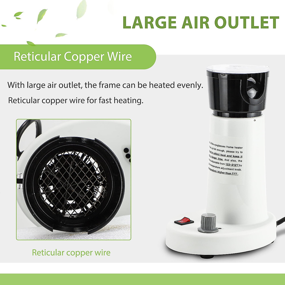 Hanchen TR90 Optical Eyeglasses Frame Warmer Frame Heater Temperature Adjustable (110V)