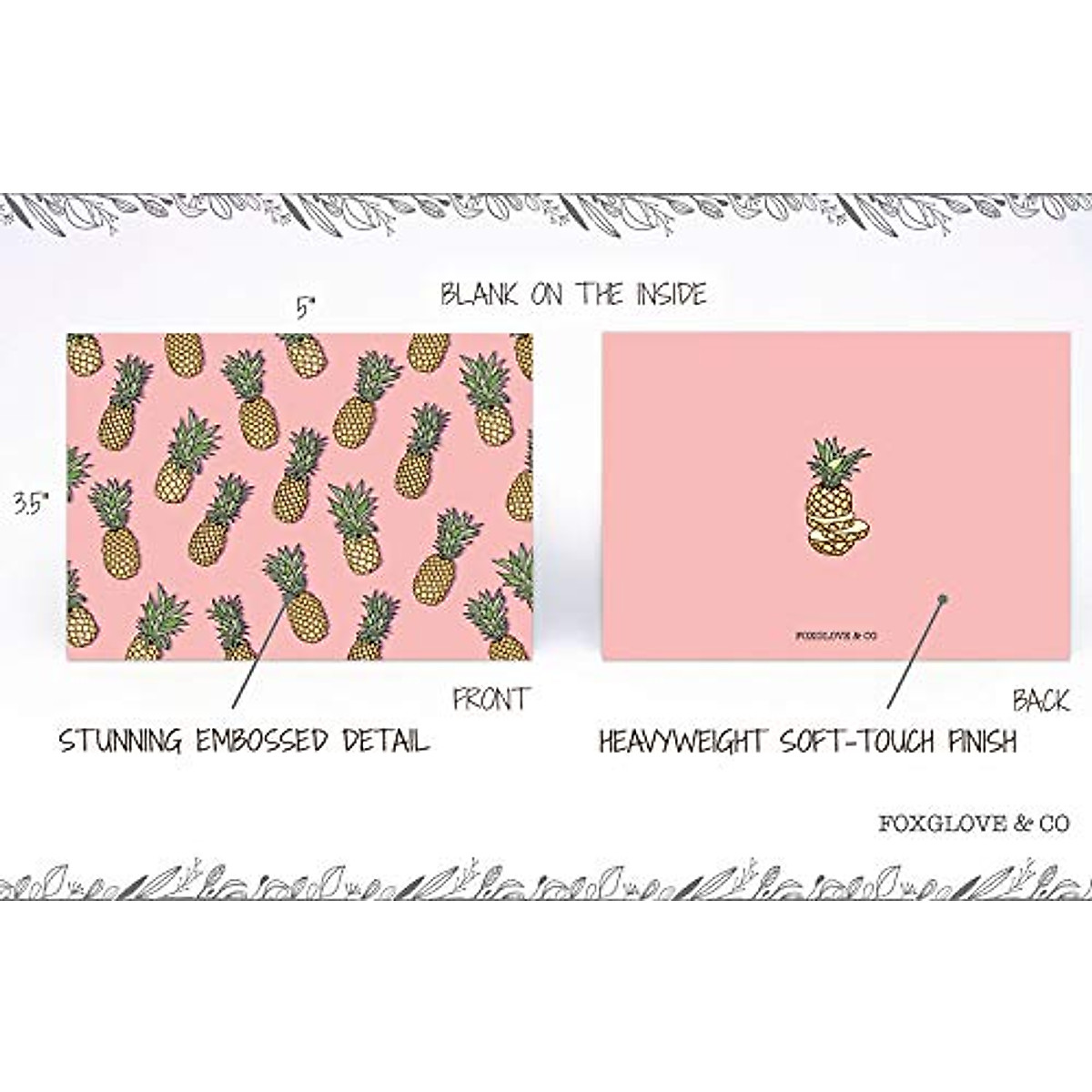 48 Blank Cards with Envelopes Bulk - Assorted Fruit All Occasion Greeting Cards - Includes Blank Note Cards, Envelopes, Stickers & Box - Perfect for Thank You Notecards, Birthday, Kids Stationary Set