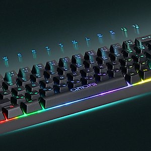 60% Gaming LED Keyboard RGB 68 Keys Layout Wired Keypad with 10 Preset Effects Mechanical Switch Feel Compatible with PC Mac Linux Xbox one PS4 PS5