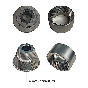 MiiCoffee D40+ Single Dose Coffee Grinder (Black)