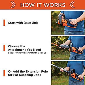 BLACK+DECKER YARDMASTER 20V MAX Leaf Blower Gutter Attachment (BCASBL70B)