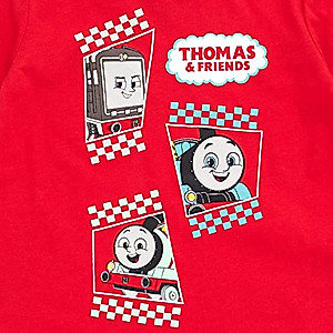 THOMAS & FRIENDS Infant Baby Boys T-Shirt and Shorts Outfit Set Red/Blue 18 Months