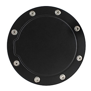 Bully BBS-2301 Stainless Steel Stick-On Removable Fuel/Gas Door Cover - Car Accessory or Replacement for Trucks from Cadillac, Chevrolet, GMC, Ford, Toyota, Jeep, Dodge, Black