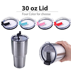 Replacement Tumbler Lids, 30Oz Spill Proof and Splash Resistant Lid For YETI Rambler Tumbler, SOEOR Tumbler, Ozark Trail cup and other brands Vacuum insulation stainless steel Tumblers
