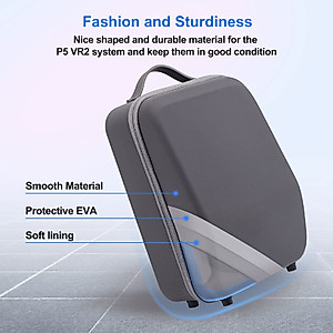 Cover Case for PS5 PS VR2 - Travel Protect Box Portable Carrying Case for PS VR2 Glasses+Handle Shockproof Compression Storage Bag, Perfect for Traveling and Home Storage