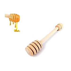 Birdielux Honey Dipper Stick Wooden Honey Mixing Stirrer Honey Spoon Honey Dispenser Cucharón de Miel Wedding Party Favor Gifts