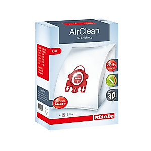 Miele AirClean 3D FJM Vacuum Cleaner Bags, 4 pack