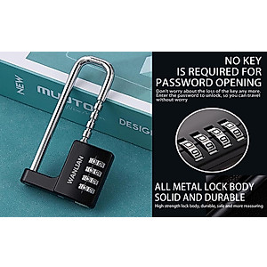 Large 4-Position Combination disc Padlock Stainless Steel Rust-Proof Door Warehouse Outdoor Round Cake Tray Padlock Discus Lock with Hardened Steel Shackle Shelf Locker Silver Lock Gym, School,