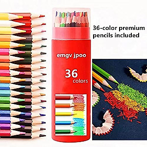 emgv jpoo High Capacity Zipper Pens Pencil Case- Multi-Functional Stationery Pencil Pouch 72 Slots Colored Portable Pencil Case Bags for Office College School (pink)