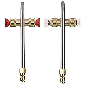 Tool Daily Gutter Cleaner Attachment for Pressure Washer, with 4 Nozzles Tips, 1/4 Inch Quick Connect, 4000 PSI