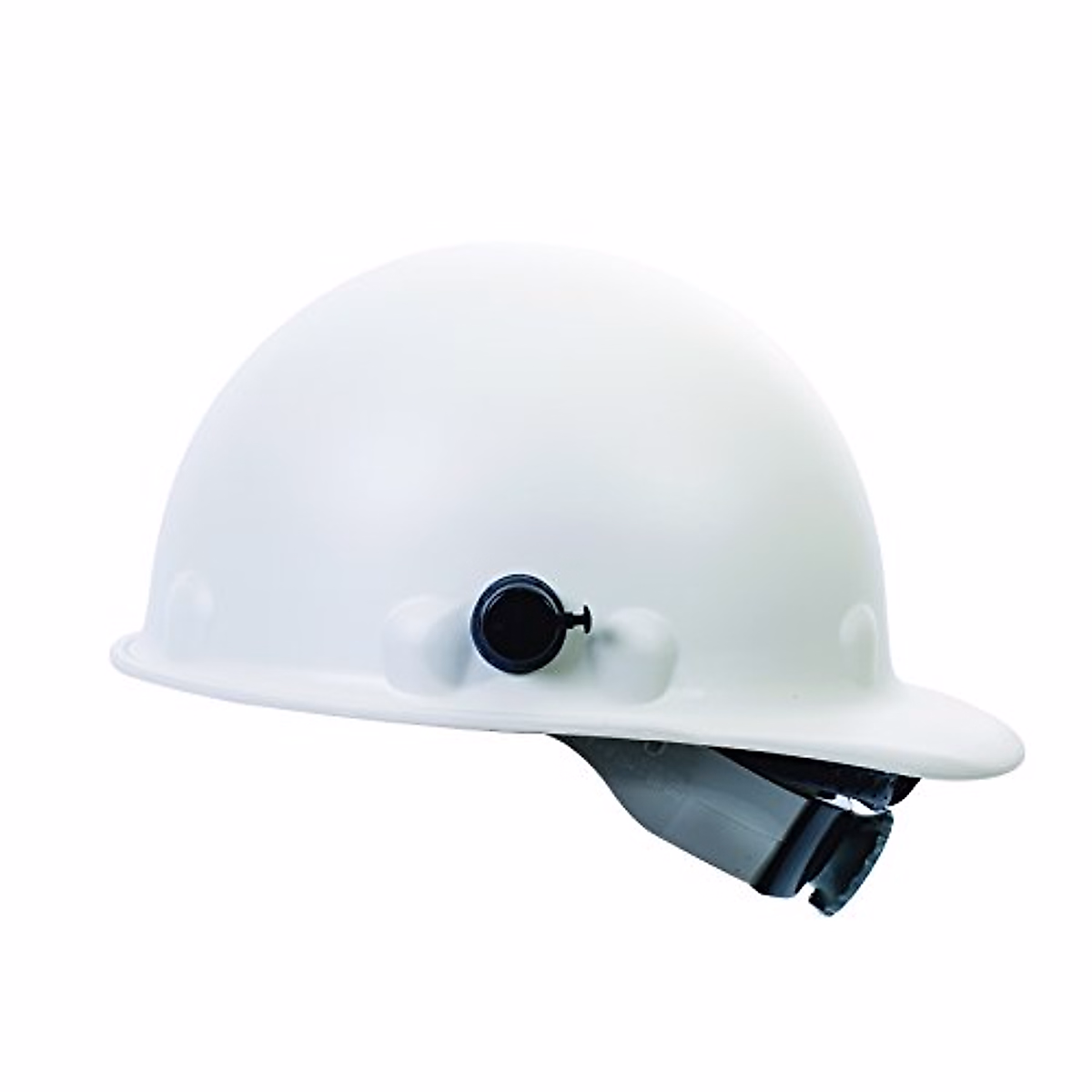 Fibre-Metal by Honeywell P2AQSW01A000 Super Eight Swing Strap Fiber Glass Cap Style Hard Hat with Quick-Lok, White, Medium
