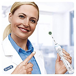 Braun Oral-B 4210201321538 CrossAction Toothbrush Heads with Cleanmaximiser Bristles for Holistic Mouth Cleaning, Pack of 8