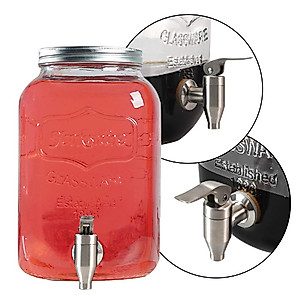 Stainless Steel Beverage Water Drink Dispenser Durable Replacement Push Style Spigot Faucet Food Grade Polished Finished