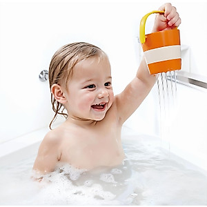 Hape Happy Buckets Set | Three Water Wheel Bath Time Toys for Toddlers, Multicolor