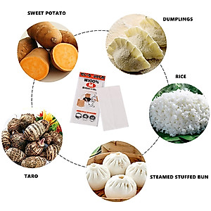 6 Pcs Steamer Mesh Non-Stick Cotton Square Dumplings Mat Reusable Steaming Pad Steamed Buns Baking Pastry Dim Sum Mesh for Steaming Basket, Pots