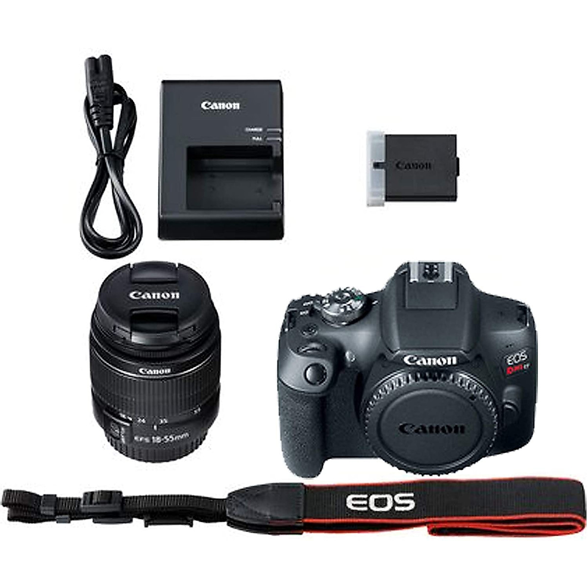 Canon EOS Rebel T7 DSLR Camera w/EF-S 18-55mm F/3.5-5.6 Zoom Lens + 420-800MM Zoom Telephoto Lens + 128GB Memory + Case + Tripod + Filters (38pc Bundle) (Renewed)