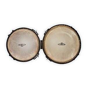 Latin Percussion Cosmic Percussion 6 7-inch Traditional Set-Dark Wood Bongos (CP221-DW)