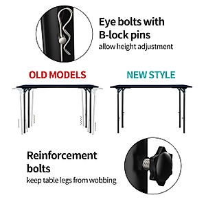 ruiru bro Table Leg Extenders for Folding Tables Straight/Bent Leg,Heavy Duty Folding Table Leg Extensions,2 Levels/Heights Adjustable Risers-Ideal for Improving Your Back Pain(4-Pack)