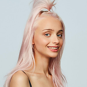 BLEACH LONDON Rose Shampoo - High Pigmented Soft Pink Rinse, Vegan, Cruelty Free, Color Protected Clean, Color Depositing Toning Formula, 8.45 fl oz