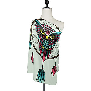 Nursing Cover Breastfeeding Scarf Dream Catchers Owl- Baby Car Seat Covers, Infant Stroller Cover, Carseat Canopy (w)