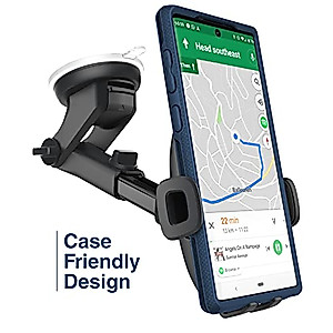 Encased Car Mount Phone Holder for Samsung Galaxy Models - Car Mount Holder for S9/S10/S20/S21/S22 S23 Ultra/Plus/Note (Windshield/Dashboard Compatible)