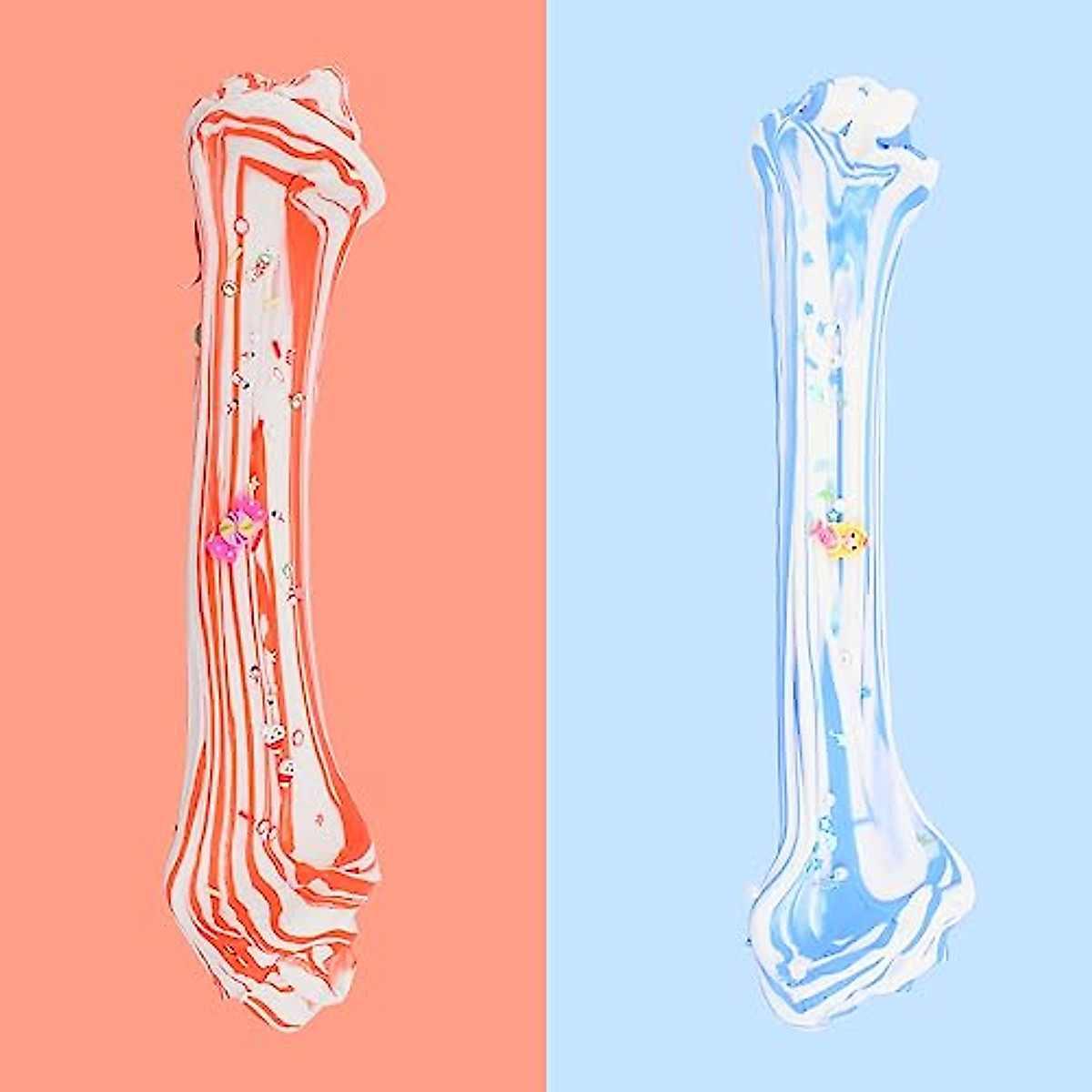 2 Pack Butter Slime Kit with Ocean Mermaid and Candy Charms, Cute Preppy and Aesthetic Stuff, Stress Relief Toys and Cool Birthday Gifts Ideas for Girls and Boys, Scented Party Favors for Kids