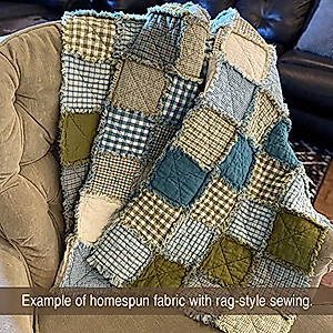 40+ Bluegrass Charm Pack, 5 inch Precut Cotton Homespun Fabric Squares by JCS