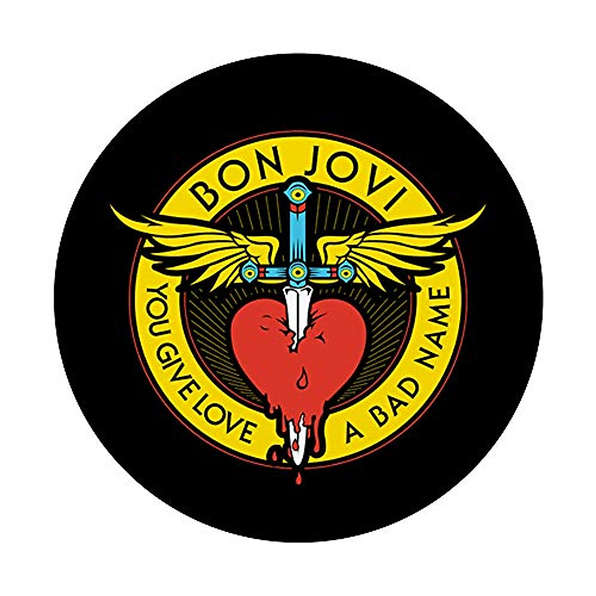 Bon Jovi You Give Love a Bad Name PopSockets Swappable PopGrip