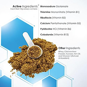 Nixit Stool-Eating Preventative for Dogs - Vitamin B Supplement - Chicken Liver and Natural Fish Flavored Powder - 10.5 oz