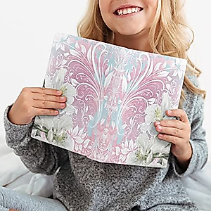 Flashideas Beautiful Flower Paperback Book Cover for Women Washable & Reusable Paperback Book Covers Fits Extra Large Hardcover Textbooks up to 9 x 11 Surprise Gifts