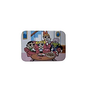 Favela420- Rolling Tray Metal Mini Stash Box FlowerPuff -Tin Can- Lighter Case