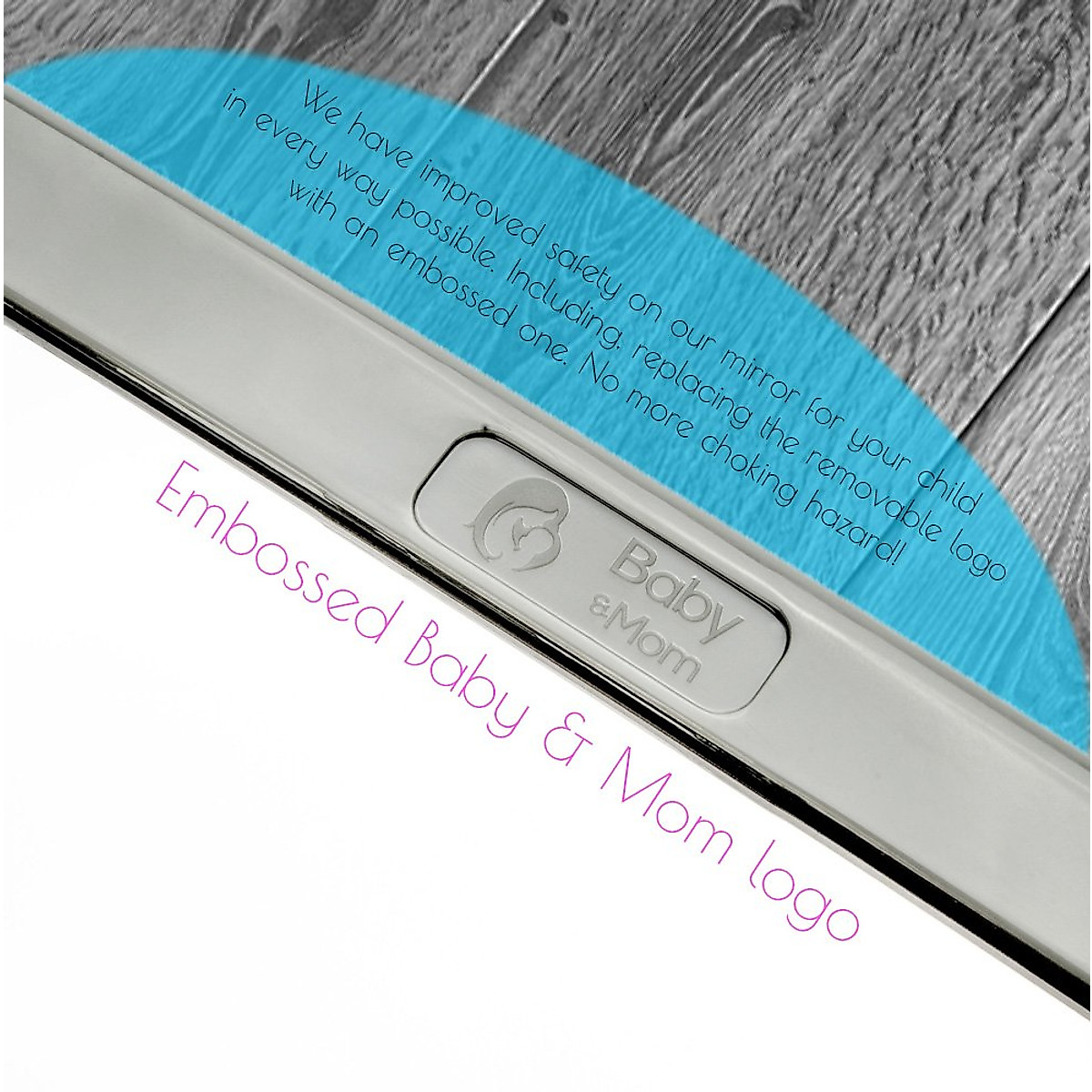 #1 Back Seat Mirror - Baby & Mom Rear View Baby Mirror - Easily Watch Your Precious Child in-Car - Adjustable, Convex and Shatterproof Glass