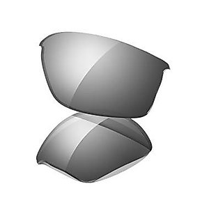 Oakley Flak Jacket Rectangular Replacement Sunglass Lenses, Black, 63 mm