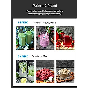 Yabano 60 oz Blue Food Blender with Removable Blade, High-Speed Performance, Crushes Ice and Frozen Fruits, Easy to Clean, Versatile Juicing Capabilities, Stylish and Durable