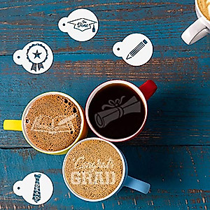 20 Pieces Graduate Cookie Stencils Reusable Cakes Baking Template for DIY Craft Graduation Party
