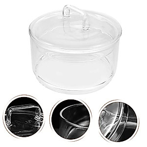 FUOYLOO soup bowl breakfast bowls glass fruit bowl round baking dish meal prep bowl casserole dish glass bowls with lids glass pots mixing bowl High borosilicate glass household small bowl