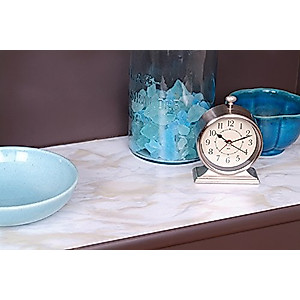 Con-Tact Brand 09F-C9533-12 a Con-Tact Brand, 18" x 9', White Marble Vinyl Self-Adhesive Shelf and Drawer Liner