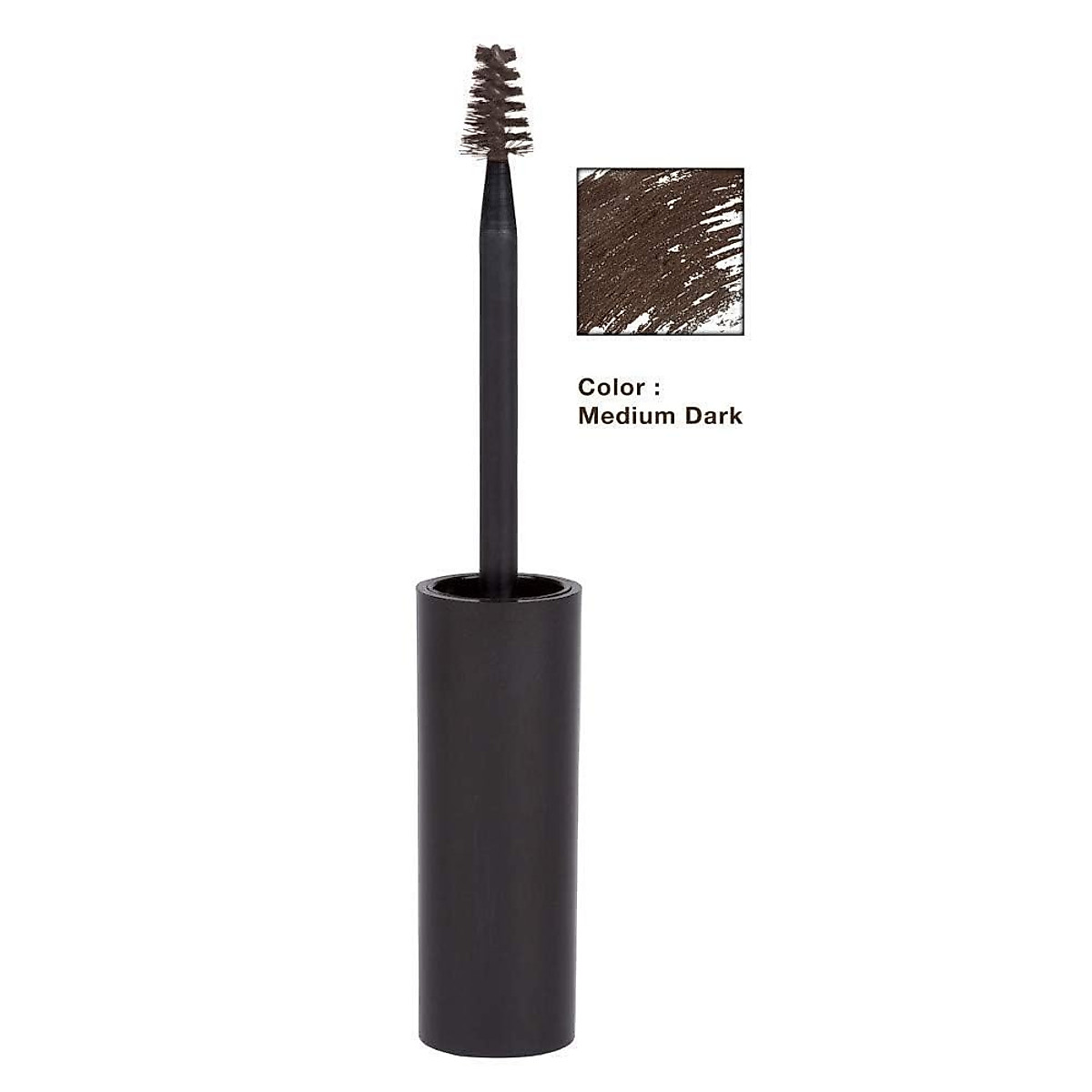 Elizabeth Mott Eyebrow Gel Makeup - Queen of the Fill Brow Tint and Filler - Brush to Fill in Eyebrows and Cover Gray Hairs, Water Resistant, Long Lasting - Cruelty Free, Dark Medium Brown, 4 g