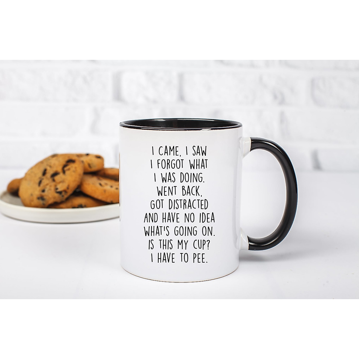 I Came I Saw I Forgot What I Was Doing Coffee Mug - Funny Senior Citizens Sarcastic Gifts Old People Elderly Mom Dad Grandma Grandpa - Presents Mothers Day Fathers Day Birthday - 11 oz Novelty Cup
