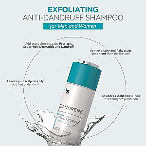 DS Laboratories Dandrene Anti Dandruff Shampoo - Exfoliating Shampoo for Dry Itchy Scalp, Dandruff Scalp Treatment, Seborrheic Dermatitis & Psoriasis