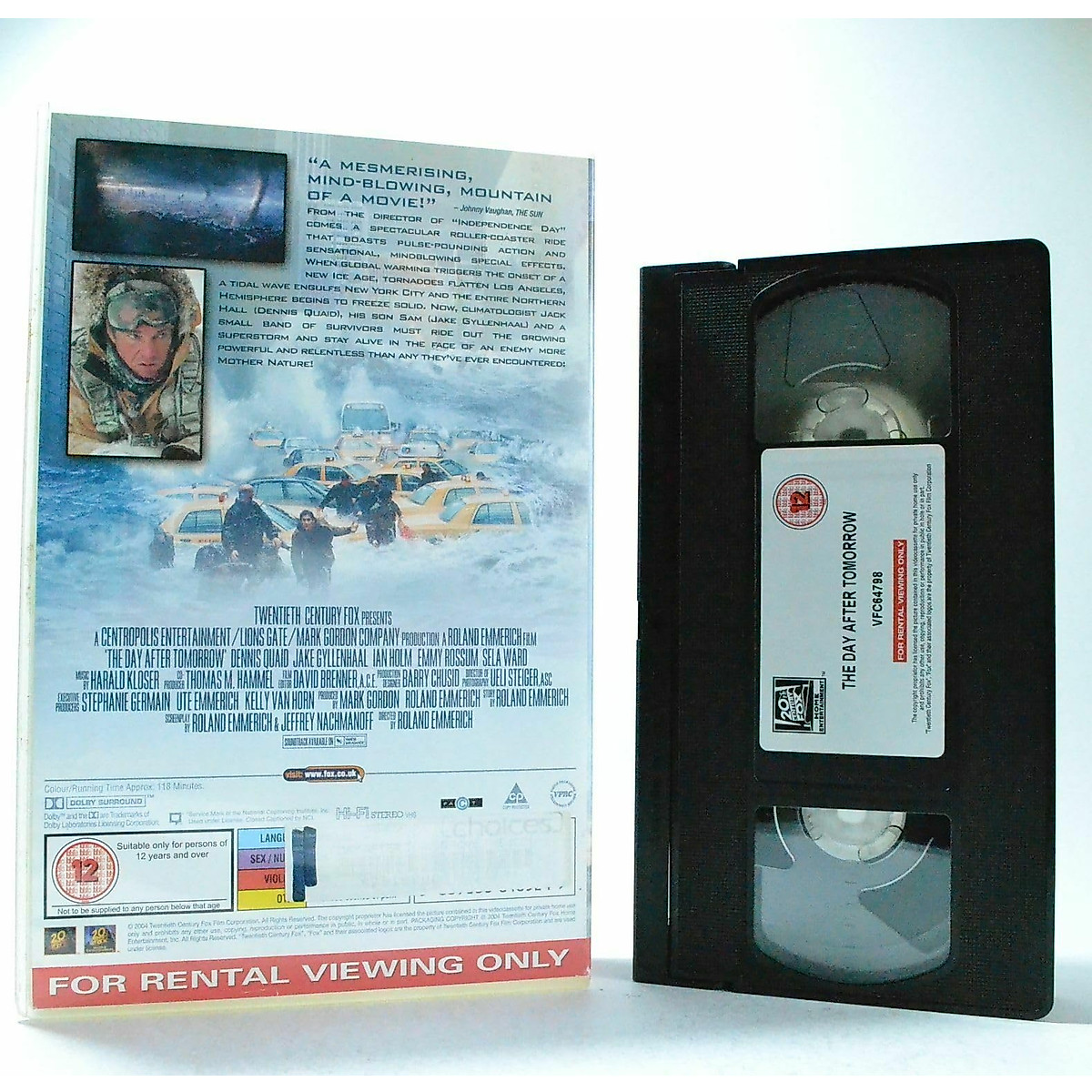 The Day After Tomorrow: Film By R.Emmerich - Large Box - J.Gyllenhaal - Pal VHS