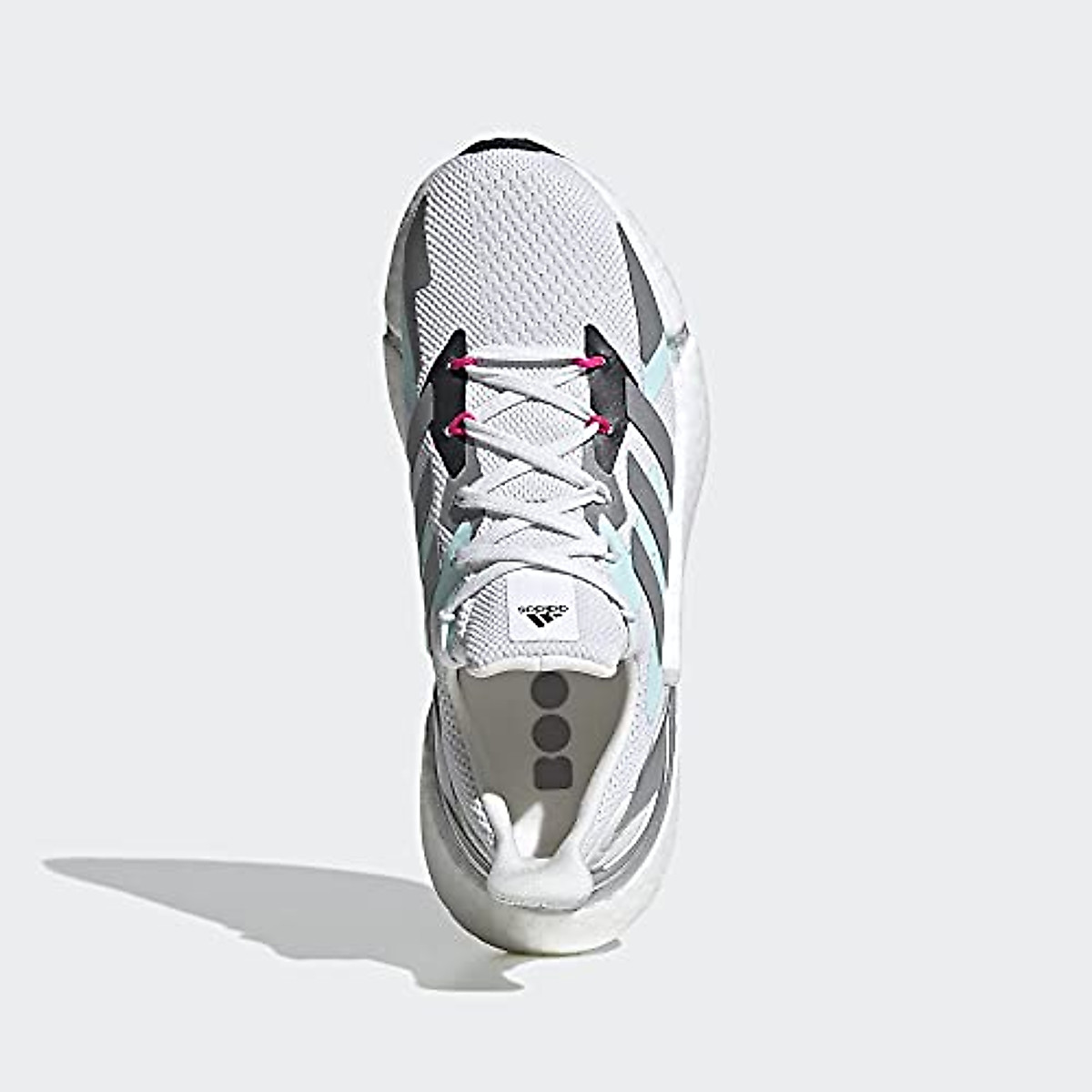 adidas womens X9000L4,Crystal White/Silver,8 M US