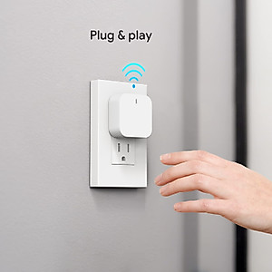 TREATLIFE Water Leak Detector, Leak and Drip Alert with Email Water Sensor Alarm for Kitchen, Bathroom, Basement (Hub Required and Sold Separately)