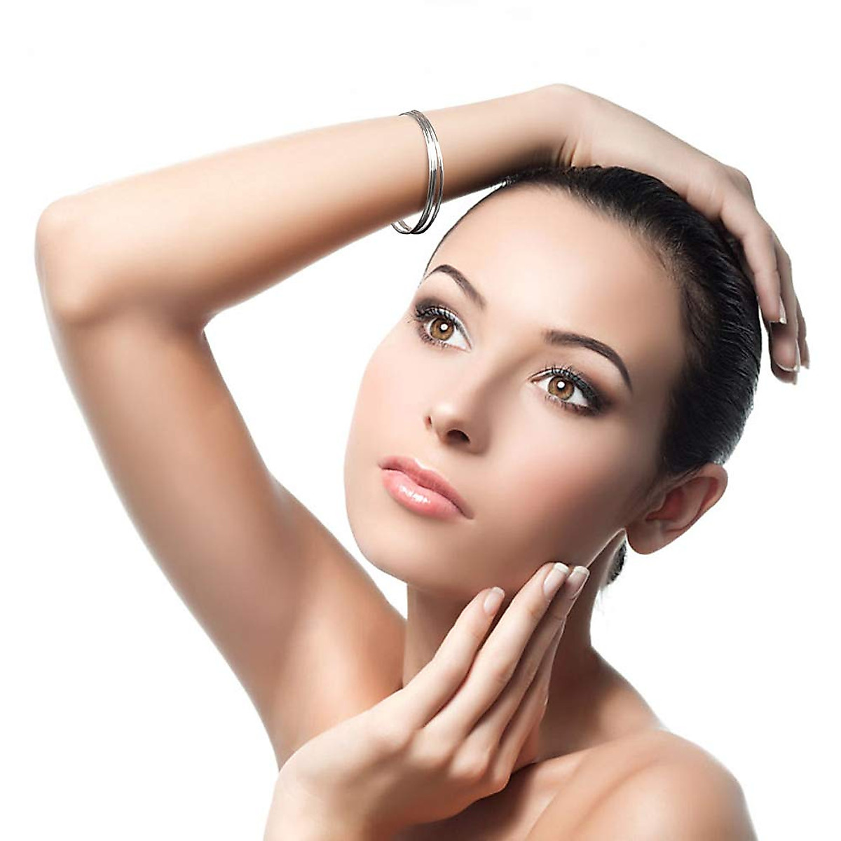 Dankadi Minimalist Women Bracelet 925 Sterling Silver 3 Ring Bangle Diameter 60-65MM Original Design Bracelet DIY Jewelry Birthday Gift (60mm silver 3 loop)